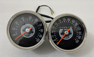 NORTON TRIUMPH SMITHS REPLICA 150 MPH SPEEDOMETER RPM TACHOMETER PAIR ...