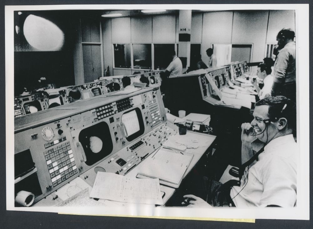 Nasa Houston Control Center In 1960s