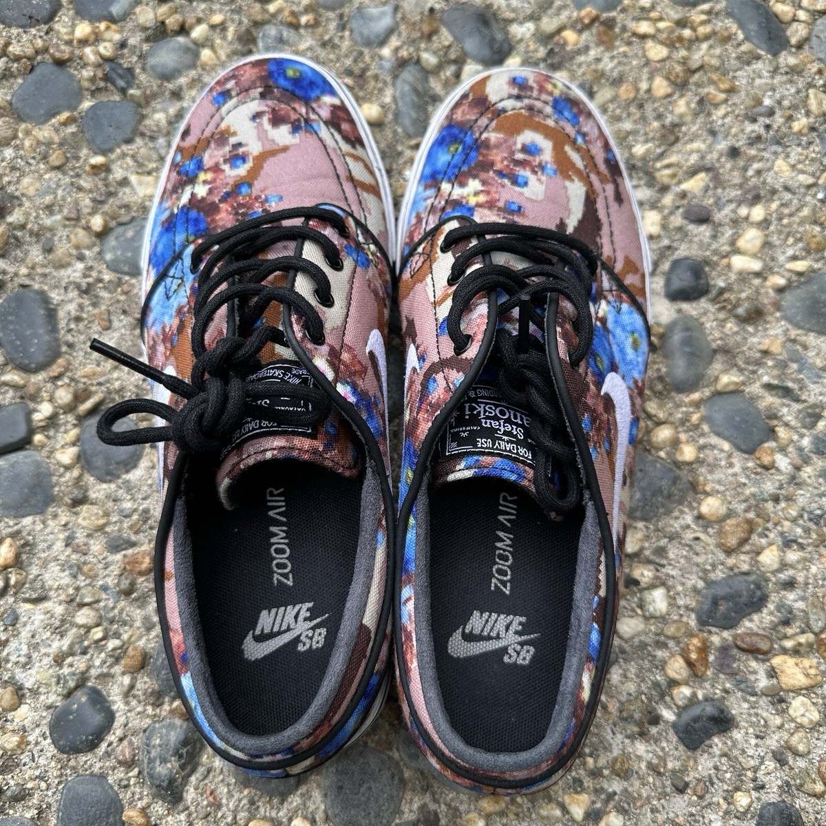 Floral Janoskis Azul Tênis Nike SB Stefan Janoski Canvas RM PRM