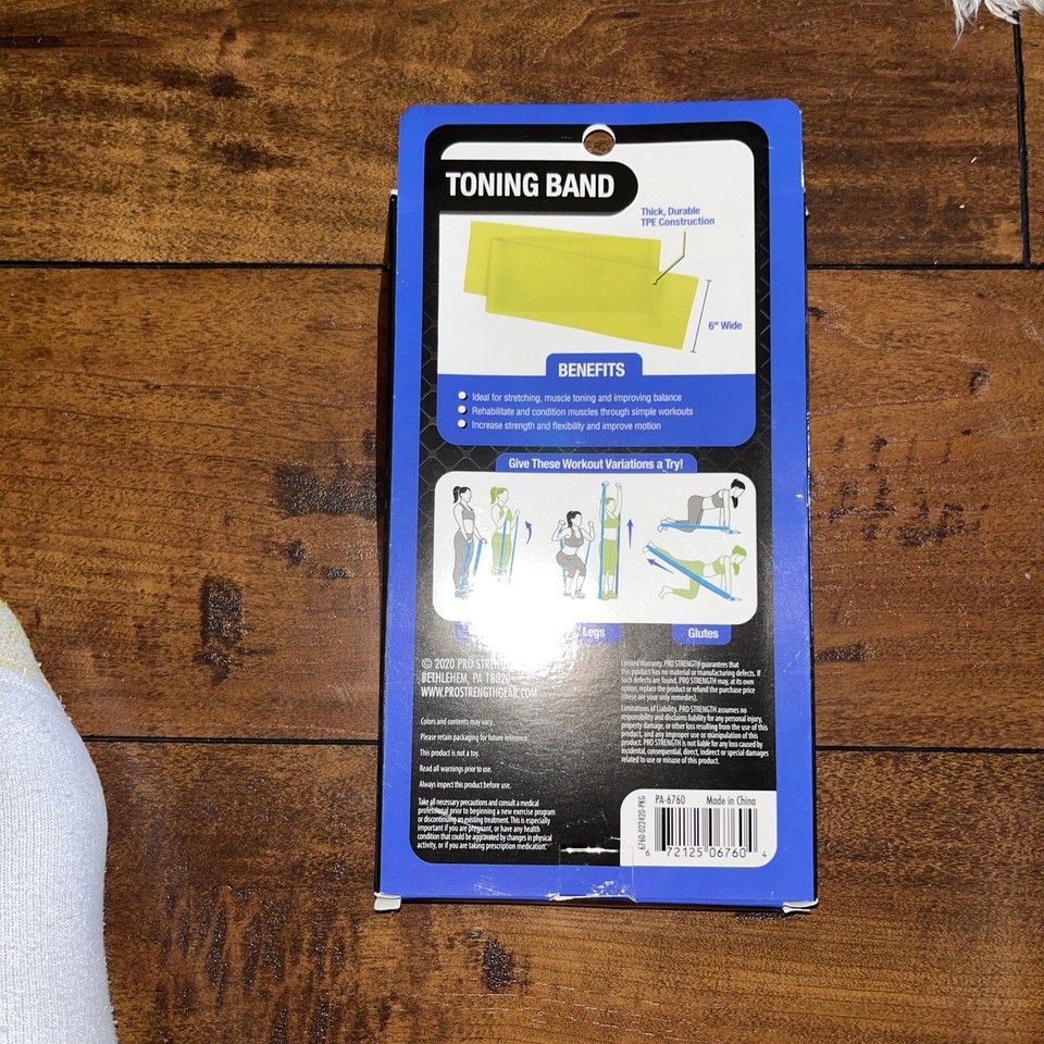 PRO STRENGTH EXTRA WIDE TONING RESISTANCE SCULPTING BAND | eBay