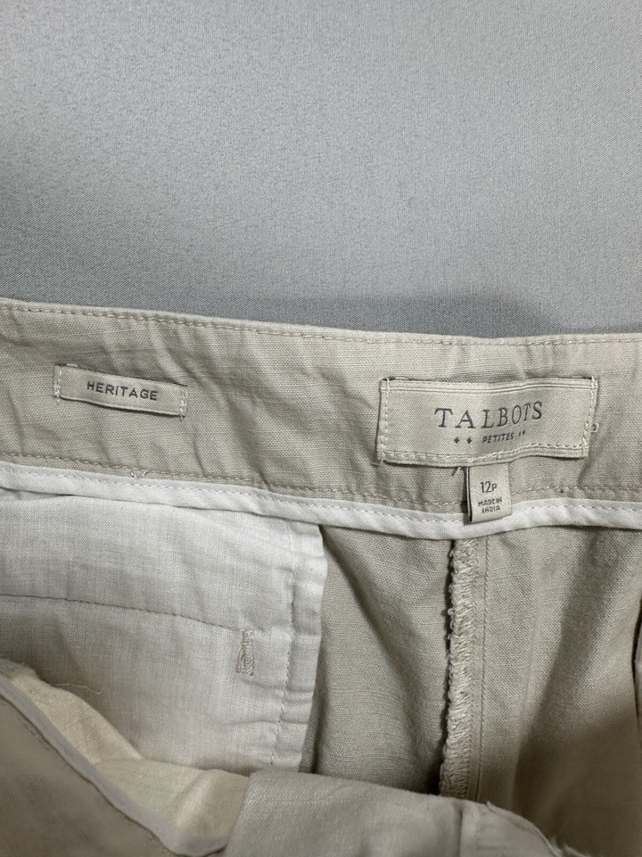 Women’s Talbots heritage tan capris size 12 P #736 | eBay