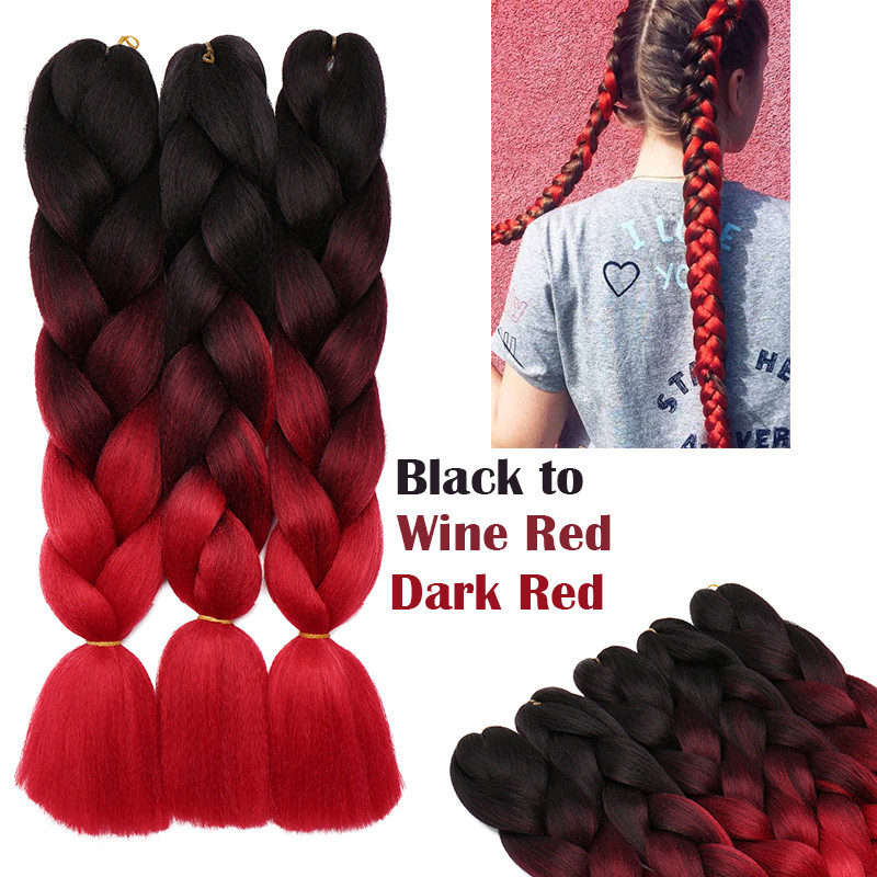Long Braiding Jumbo Hair Expression Handmade Box Braids as human Mutil ...