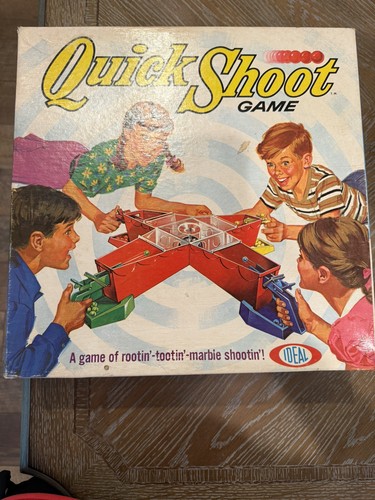 Vtg Ideal Quick Shoot Game Retro Rootin' -Tootin'- Marble Shootin ...
