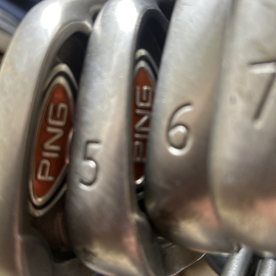 PING i10 Golf Iron Set AWT steel shafts 4/5/6/7/8/9/PW/SW Blue Dot Reg ...