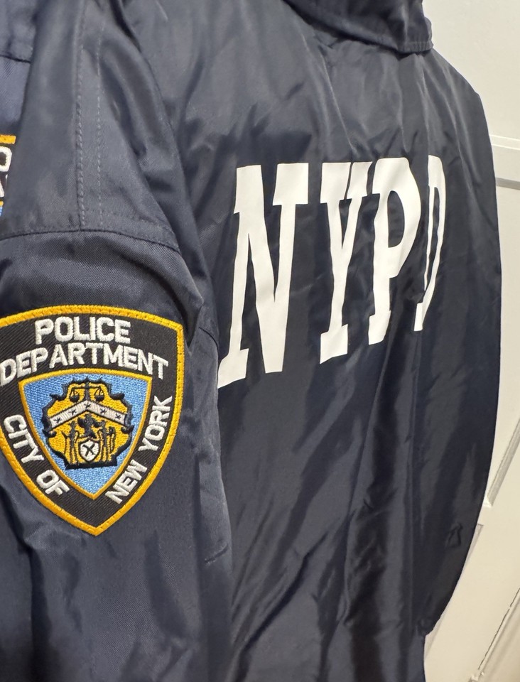 Lot 5x NYPD Studio Costume Prop Windbreaker Jackets Some’s Uniforms S L ...