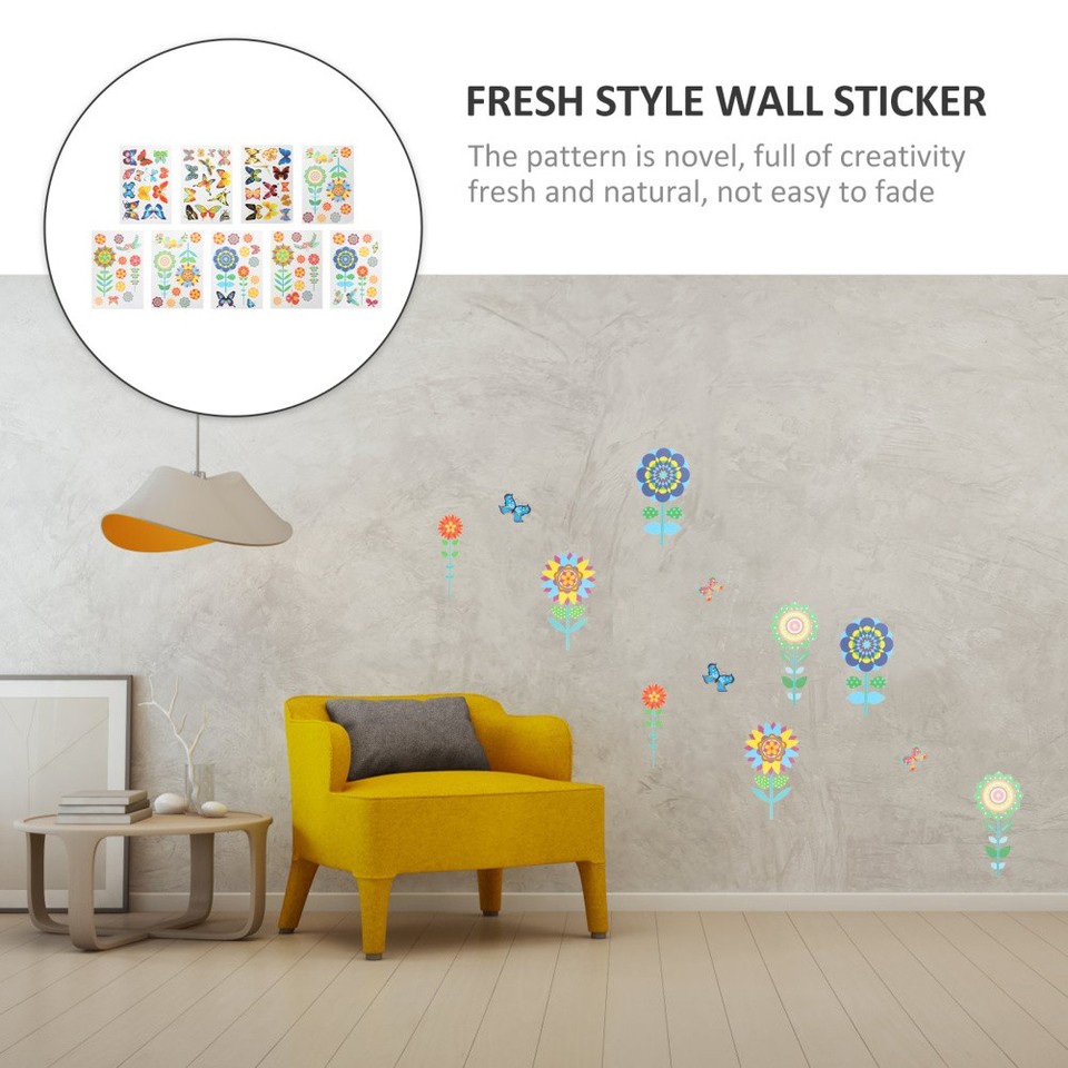 9 Sheets Spring Window Clings Spring Decorations for Home Window Clings ...