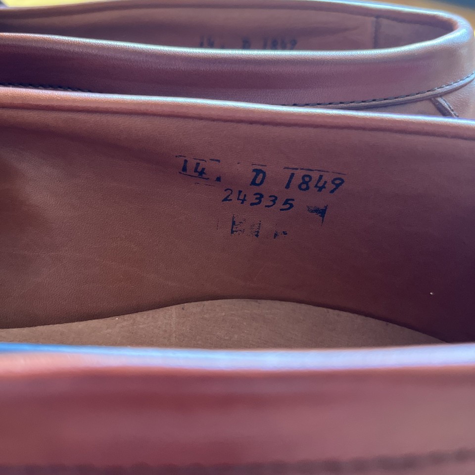 ALLEN EDMONDS Cody 1849 Chili/Weave Leather Tassel Loafers Size 14 D | eBay