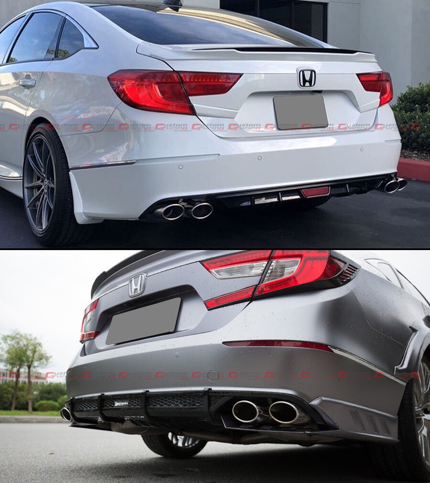 FOR 18-2022 HONDA ACCORD SPORT TOURING AKASAKA QUAD TIP MUFFLER EXHAUST ...