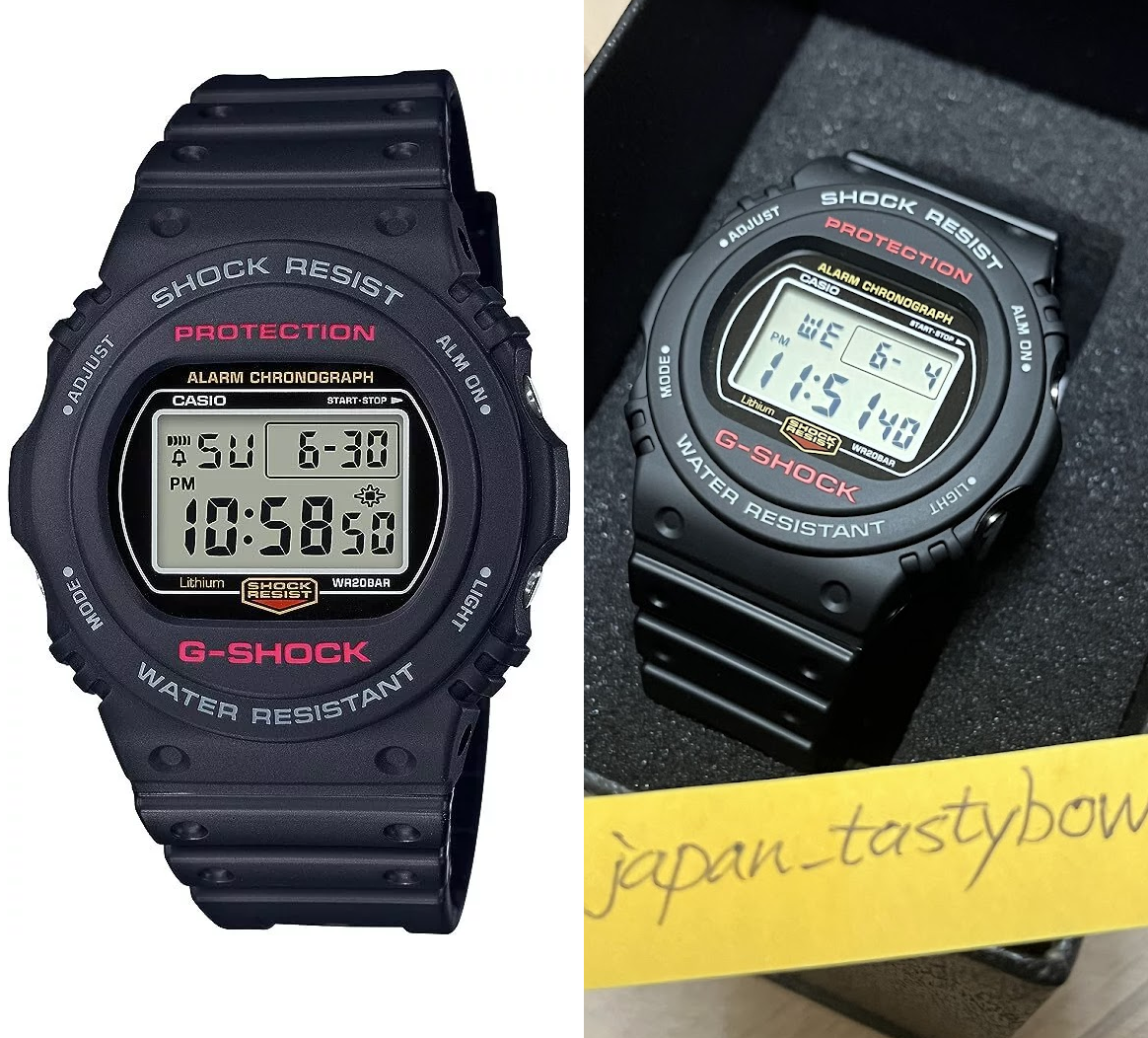 CASIO G-SHOCK DW-5750E-1JF Quartz Chronograph DW-5750E-1 100% GENUINE ...