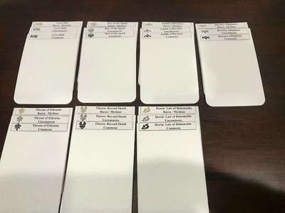CUSTOM MAGIC THE GATHERING CARD DIVIDERS FOR ALL STANDARD SETS! COLOR ...