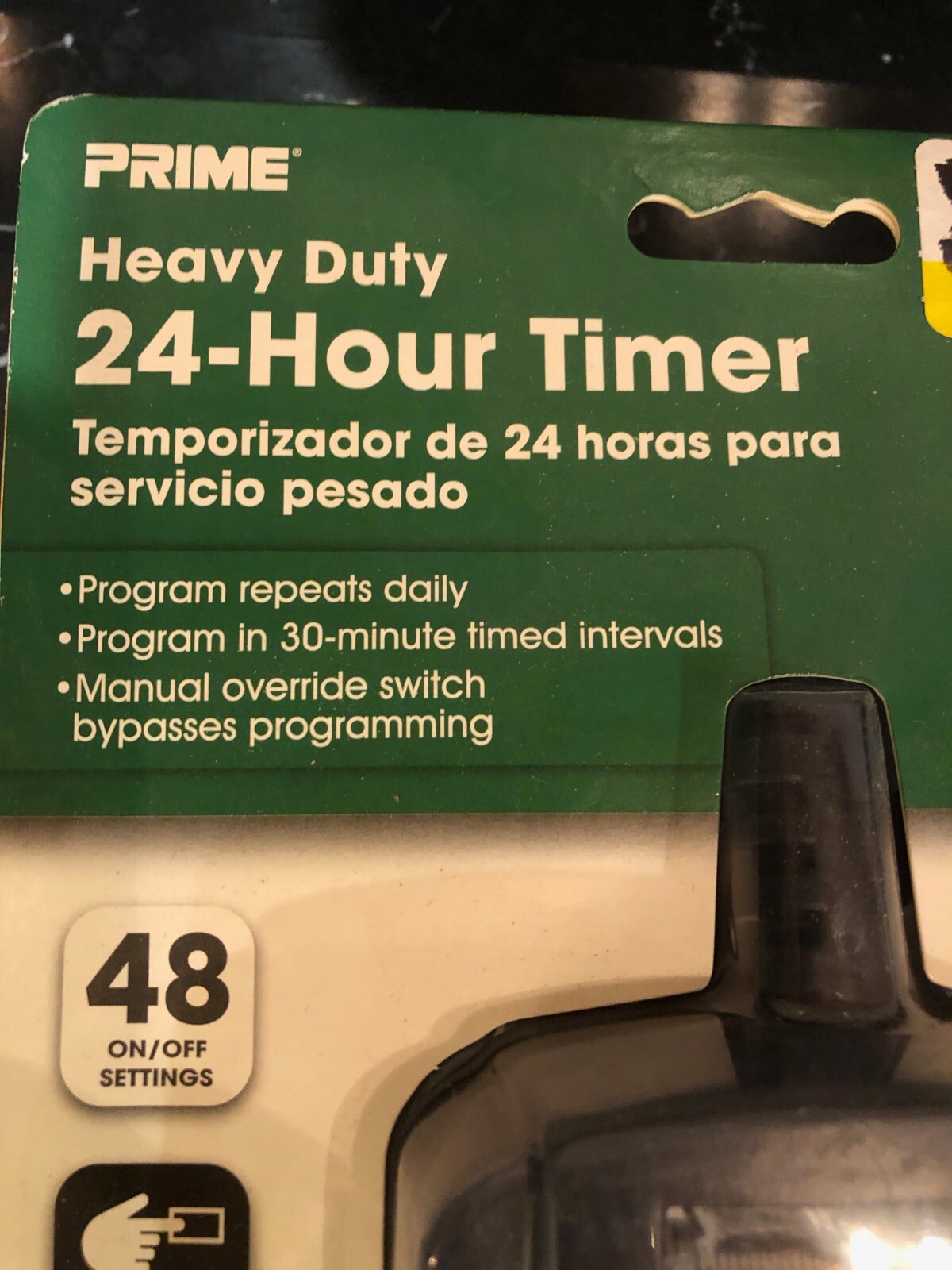Prime TNO2411 Heavy Duty 24 Hour Timer W 2 Grounded Outlets prime-tno2411-heavy-duty-24-hour-timer-w-2-grounded-outlets