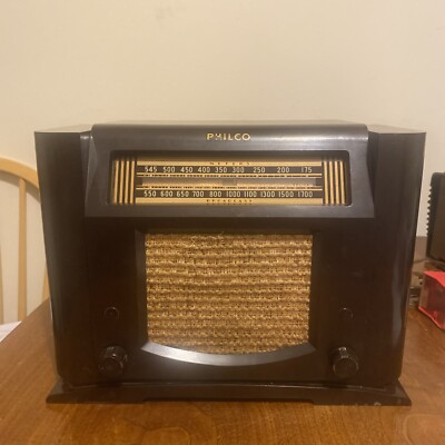 PHILCO ® 41-90 Code 121 Bakelite Table Top Farm Battery Vacuum Tube ...