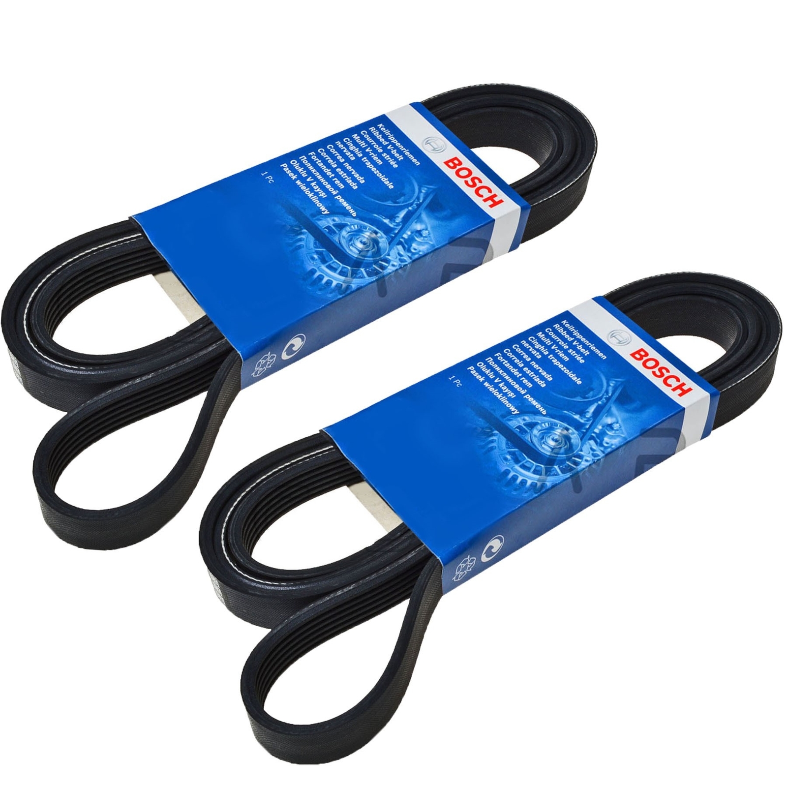 2x BOSCH Keilrippenriemen 6PK1540 + 4PK856 für BMW 3er E46 5er E39 X5 ...