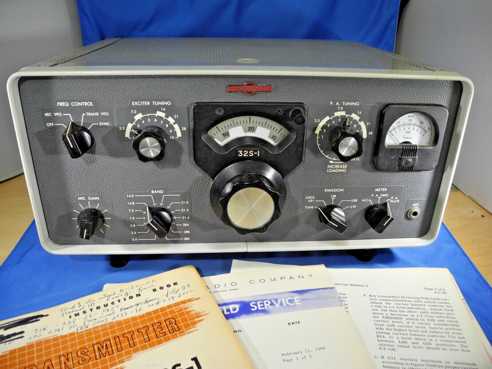 Collins 32S-1 Ham/Amateur Radio Transmitter. From An Estate. Serial 103 ...