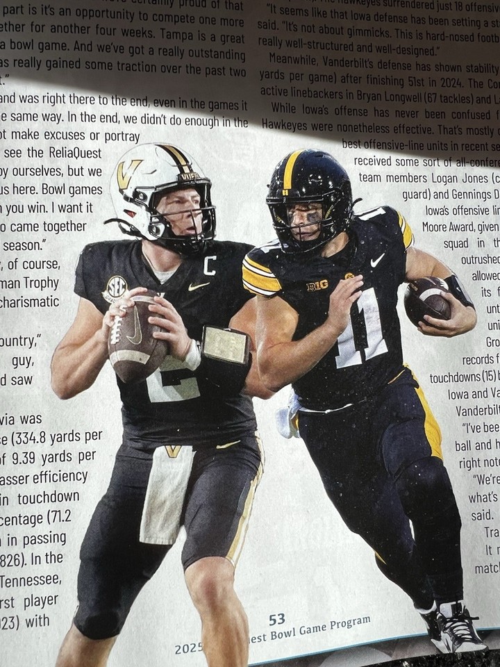 40th Anniversary ReliaQuest Bowl Program Book Program | eBay