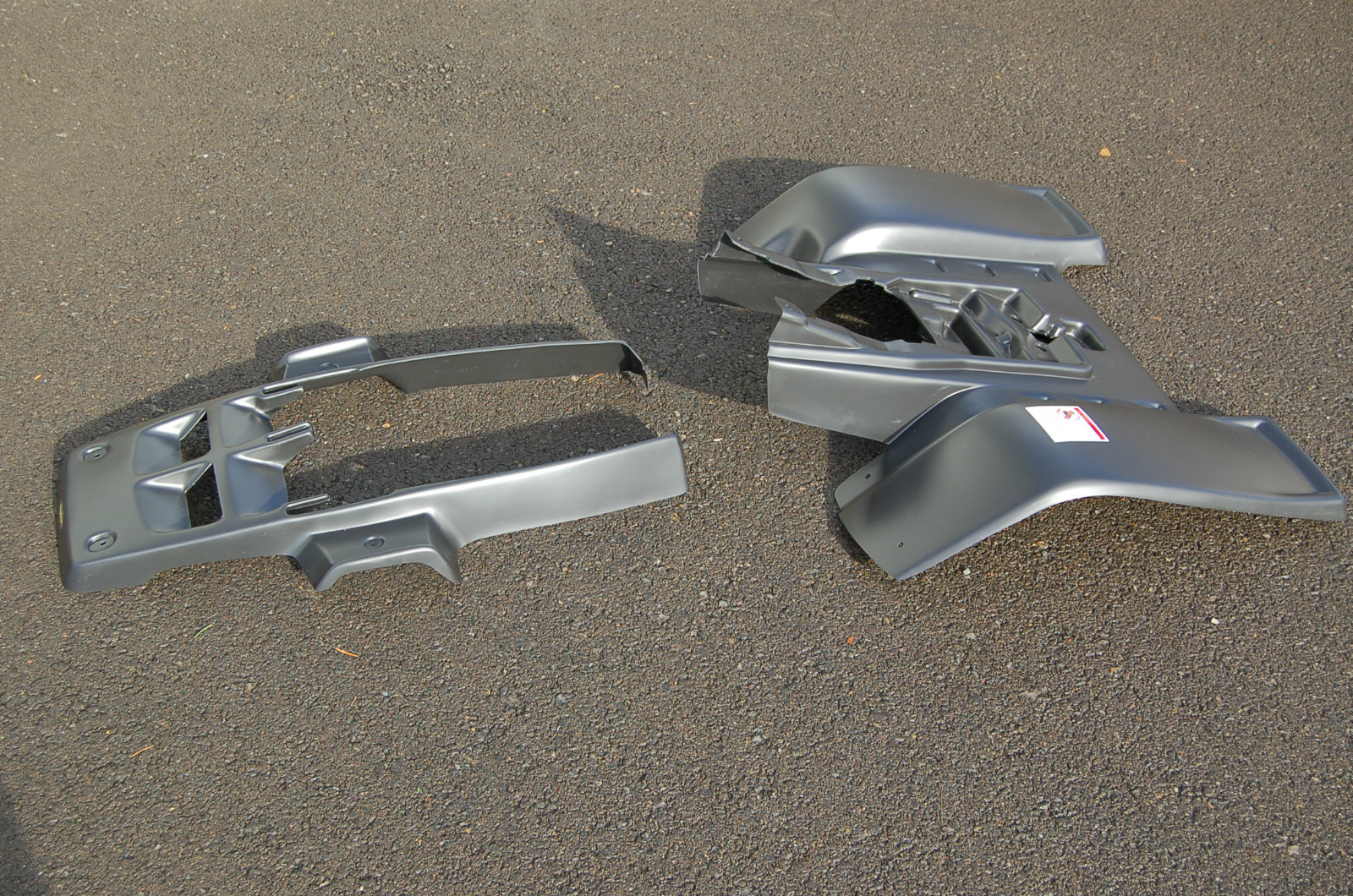 NEW YAMAHA BANSHEE YFZ350 **STEALTH BLACK** RACE FRONT AND REAR FENDER ...