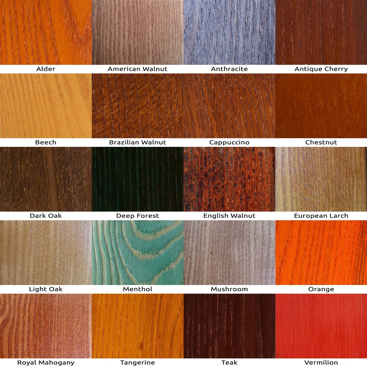 Alder Wood Stain Color Samples Color Sample Kits | The Cabinet