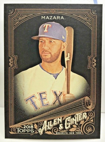 Nomar Mazara 2018 Topps Allen & Ginter X Court Imprimé Sp #321 - Texas ...