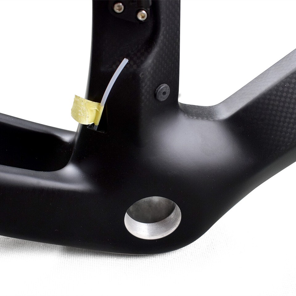 AIRWOLF Aero Carbon Fiber Road Bike Frame Disc/V Brake Frameset 3K BSA ...