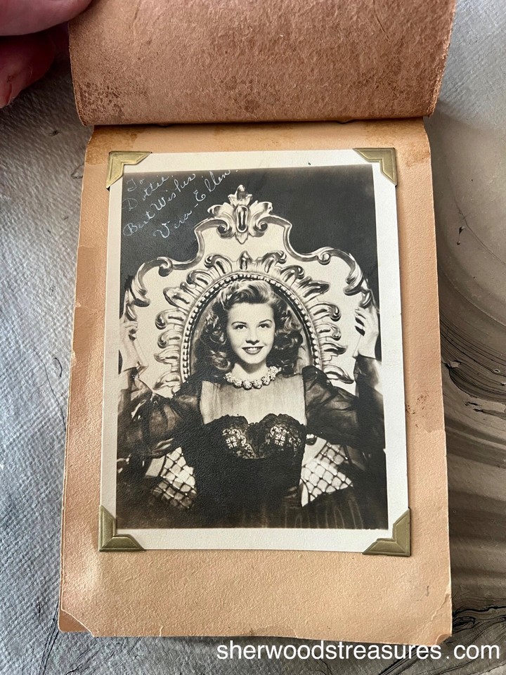 AUTOGRAPHED VERA- ELLEN 1948 SIGNED PHOTO BOOK 34 PICTURES DONE BY VERA ...
