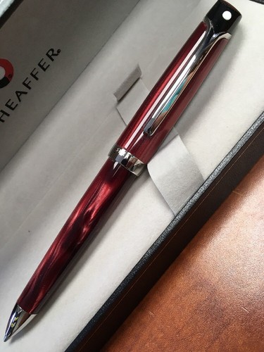 Sheaffer Valor Polished Burgundy Ballpoint Pen | eBay