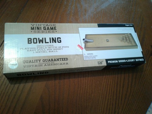 VINTAGE MINI GAME SERIES BOWLING GAME FOR DESK or TABLETOP with EASY ...