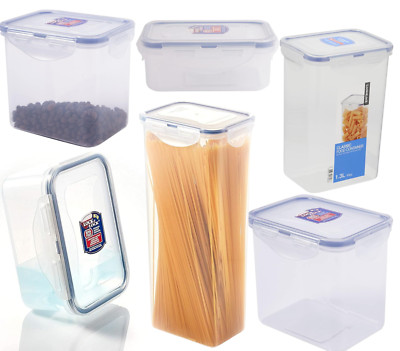 Lock & Lock Plastic Food Storage Containers Cake Lunch Box Cereal BPA ...