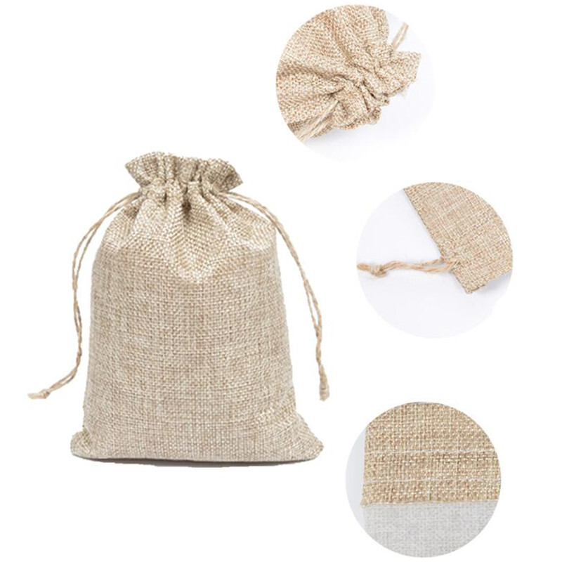 20 Pieces 15 x 20cm Polyester Fiber Gift Bag Drawstring and Lining ...