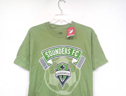 NEW Seattle Sounders FC Mens Tee Size Medium Green Big Graphic Soccer ...