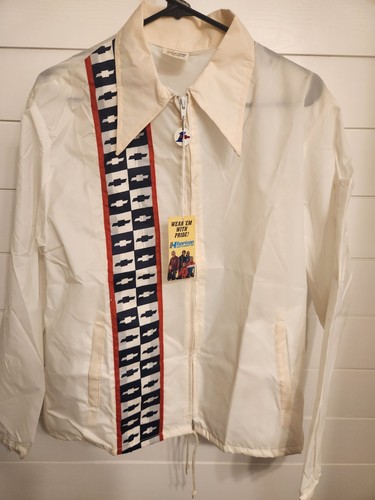 NOS 60s-70s Vintage Chevrolet Bowtie Racing Windbreaker Chevy Coat ...