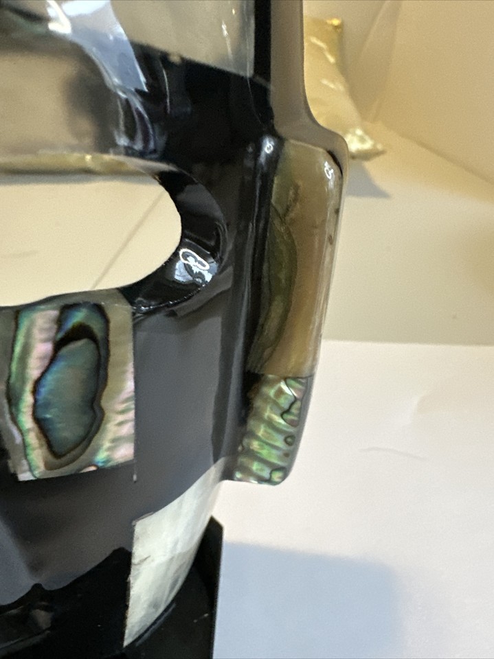 Vintage Abalone, Stone, Shell Face Burial Death Mask, Mexico Mayan ...