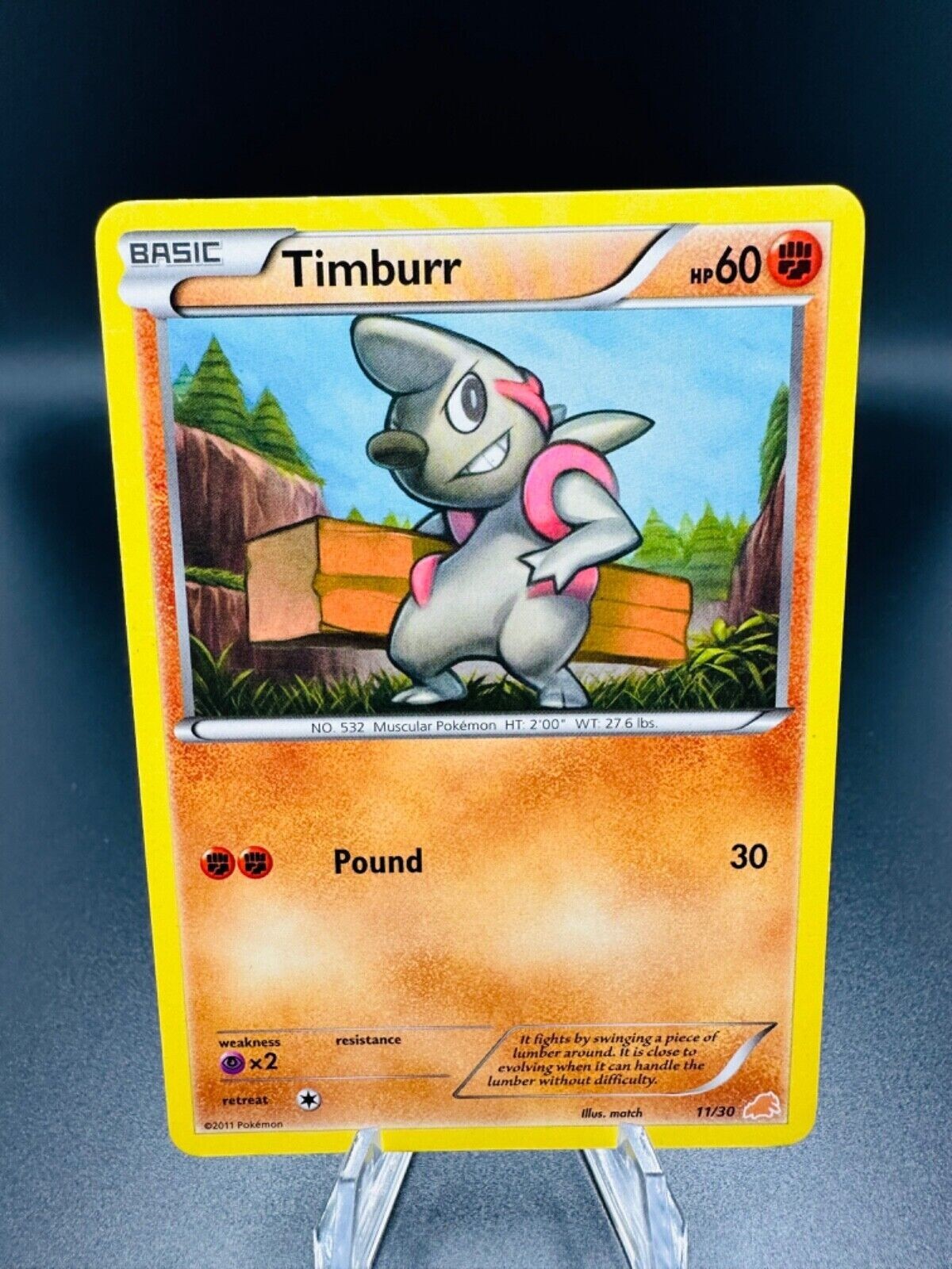 Pokemon TCG - Timburr 11/30 - Excadrill & Zoroark 2011 | eBay