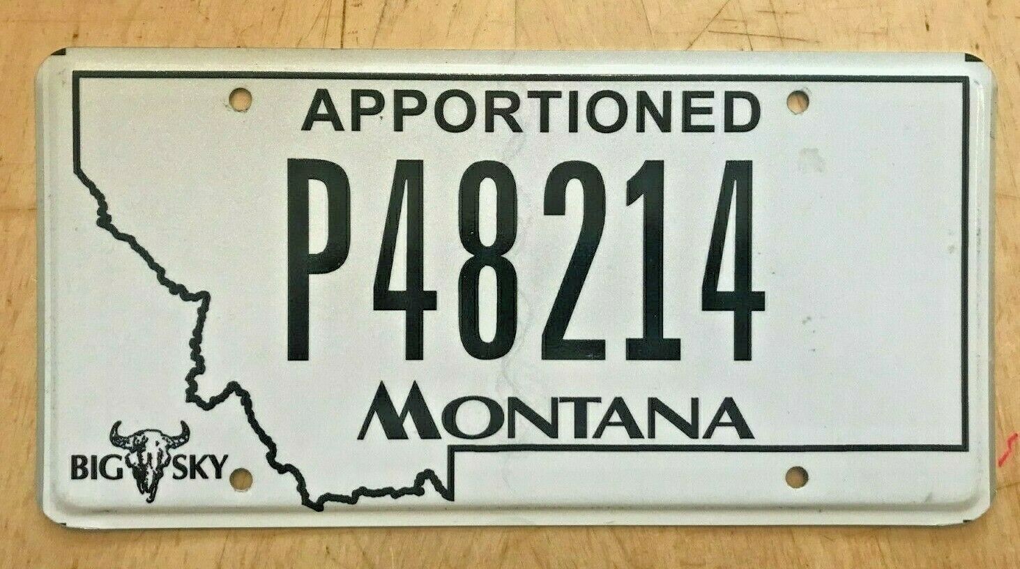 MONTANA APPORTIONED SEMI TRUCK TRAILER IRP POWER LICENSE PLATE " P ...