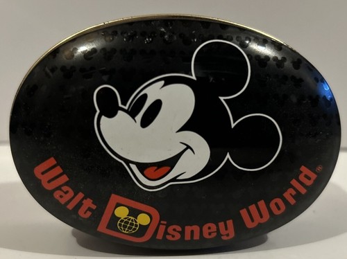 Vintage Disney Walt Disney World Black Trinket Box Oval Mickey Mouse | eBay