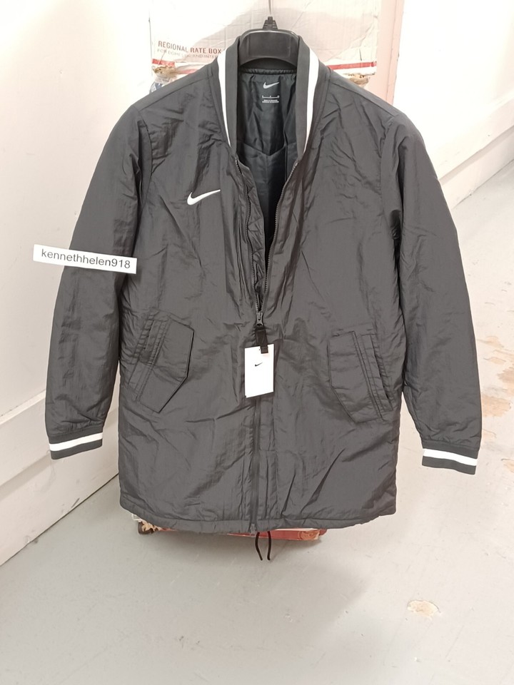 NIKE DUGOUT BASEBALL JACKET DC8335-060 ANTHRACITE WHITE MENS SIZE S,M ...