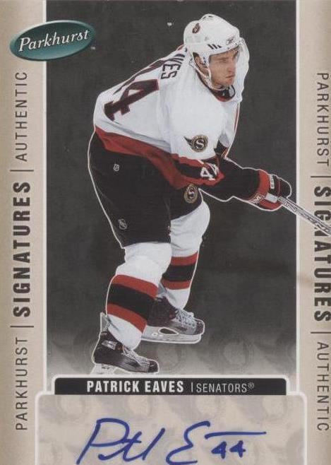 2005-06 Parkhurst - Signatures Patrick Eaves #PE (AU, RC) for sale ...