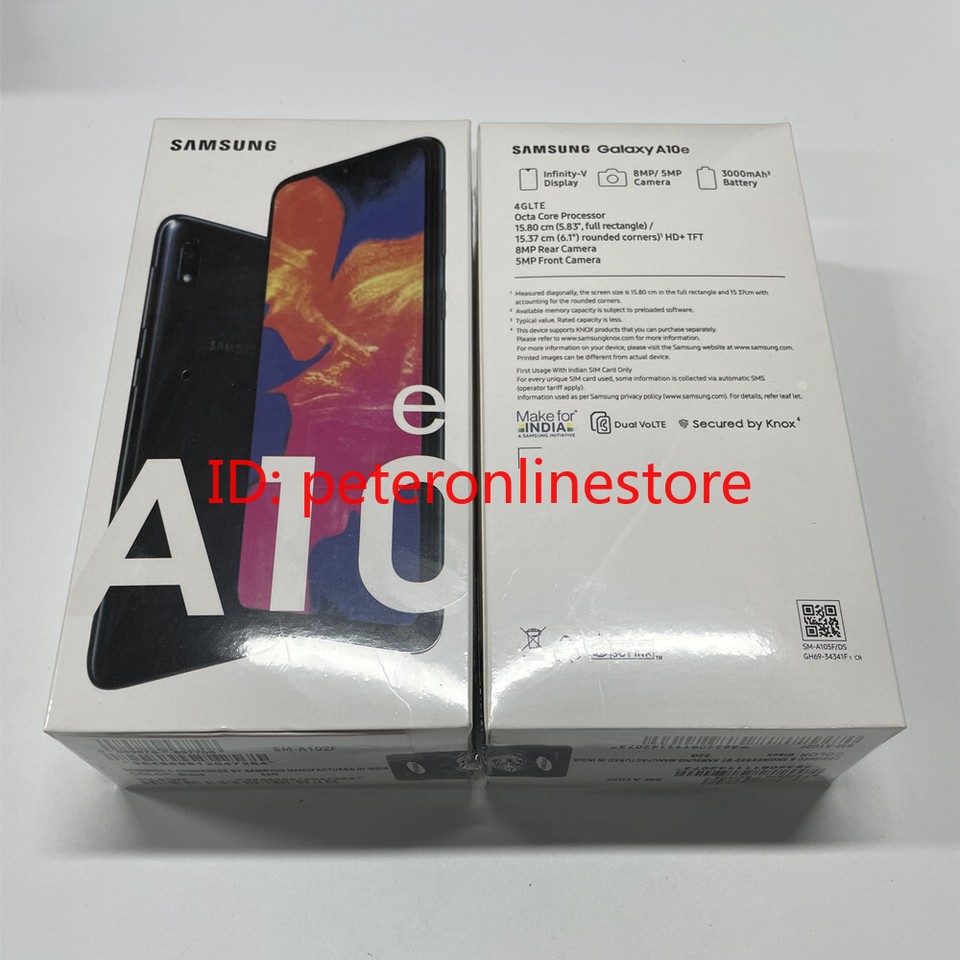 Samsung Galaxy A10e SM-A102U1 32GB ROM 2GB RAM Unlocked Smartphone- New ...