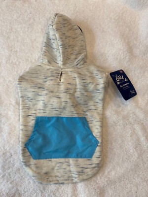 Youly Pet Dog Hoodie Blue & White XS NWT | eBay