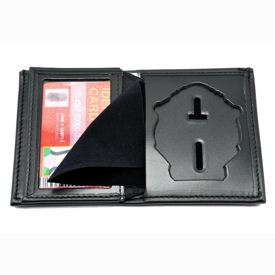 Perfect Fit Custom Badge Wallet Police Corrections Bifold Leather Many ...