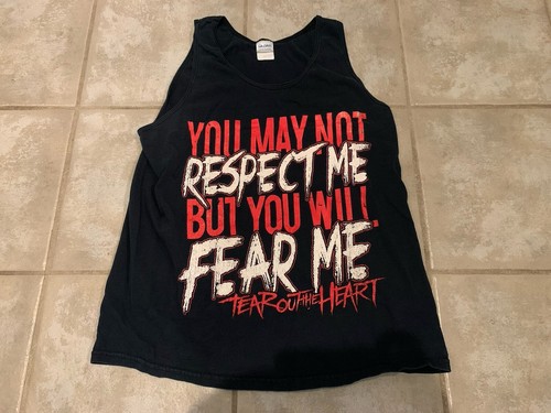 Tear Out the Heart Dead Tank Top Shirt Large Sleeveless Black metalcore ...