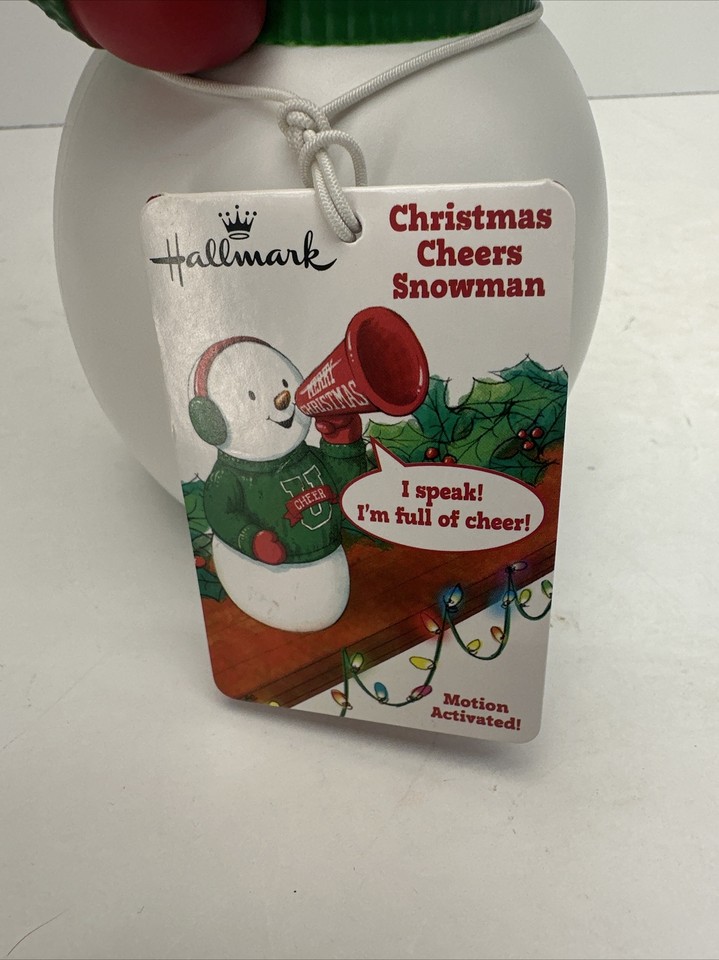 Hallmark Jolly In The John Cheerleader Christmas Cheer Snowman Motion ...