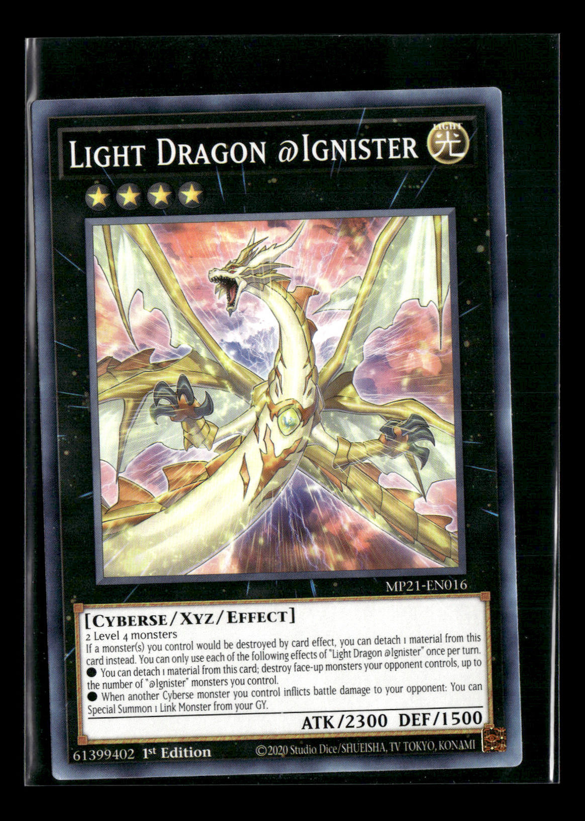 Light Dragon @Ignister Yu-GI-Oh! Card #MP21-EN016 Tin of Ancient ...