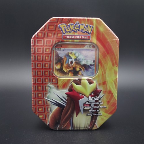 Pokémon Sammelkartenspiel 2010 Fall Collectors Tins Entei Tin Box ...