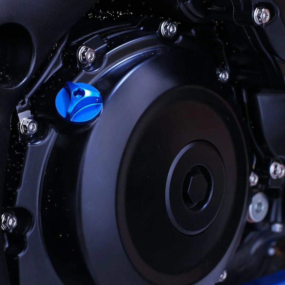 PRO BOLT OFCS10B CAP OIL FILLER ALUM BMW BLUE PER SUZUKI GSR 750 ABS ...