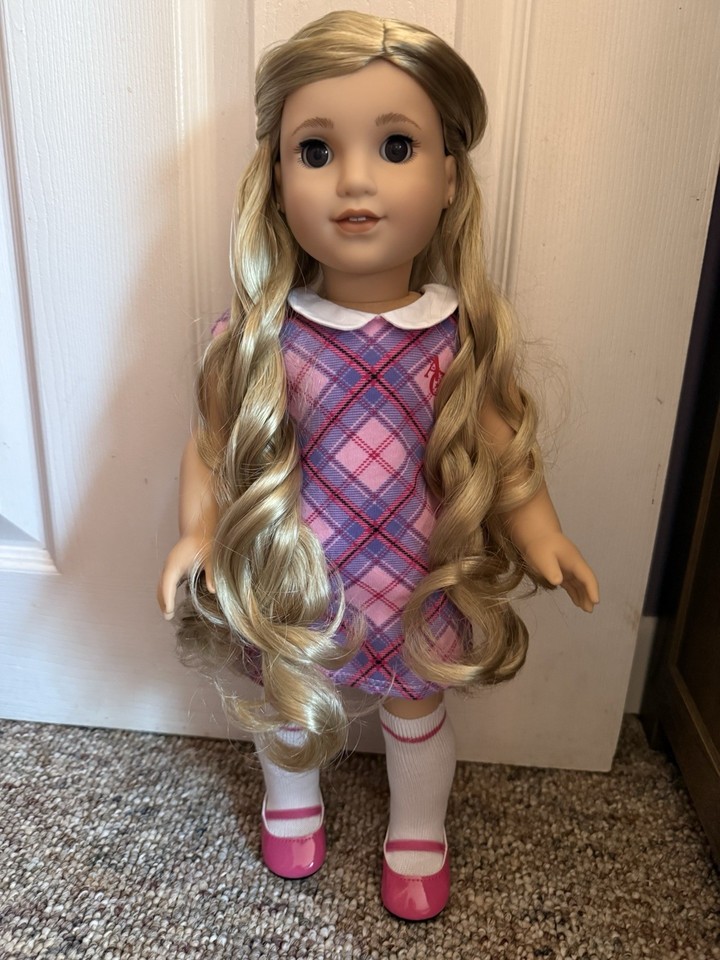 American Girl Doll Truly Me 125 Custom Blonde Hair Brown Eye with ...
