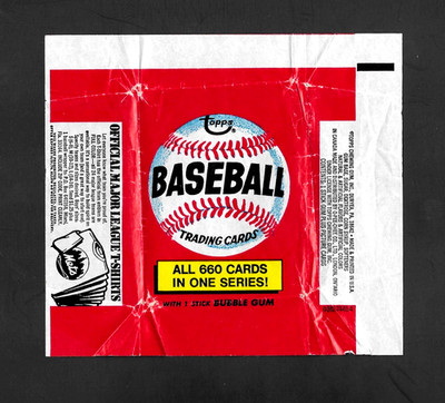 Vintage 1974 Topps Baseball Card Wax Pack Wrapper | eBay