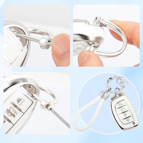 Bling Car Key Fob Cover Compatible with Hyundal,TPU Key Fob Case For ...