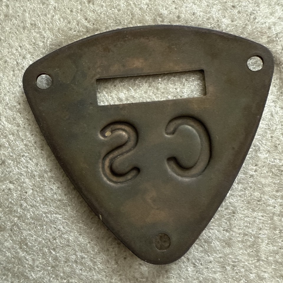 Old CS Saddle Tag Metal Brass saddle shield. Civil War (1861-1865) | eBay