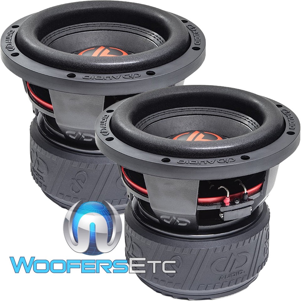 2 DD AUDIO 608F-D4 8" 3000W DUAL 4-OHM SUPER TUNED SUBWOOFERS BASS ...