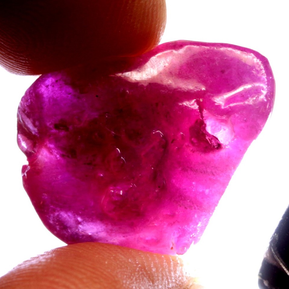 47.60Ct.Natural Gemstone Ruby Rough Rare Purplish Red Large Size Mine ...